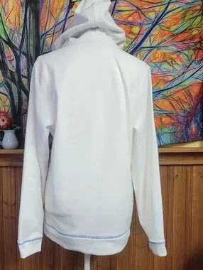 Under Armour | Shirts | Under Armour White Hoodie With Blue Hood Lining ...